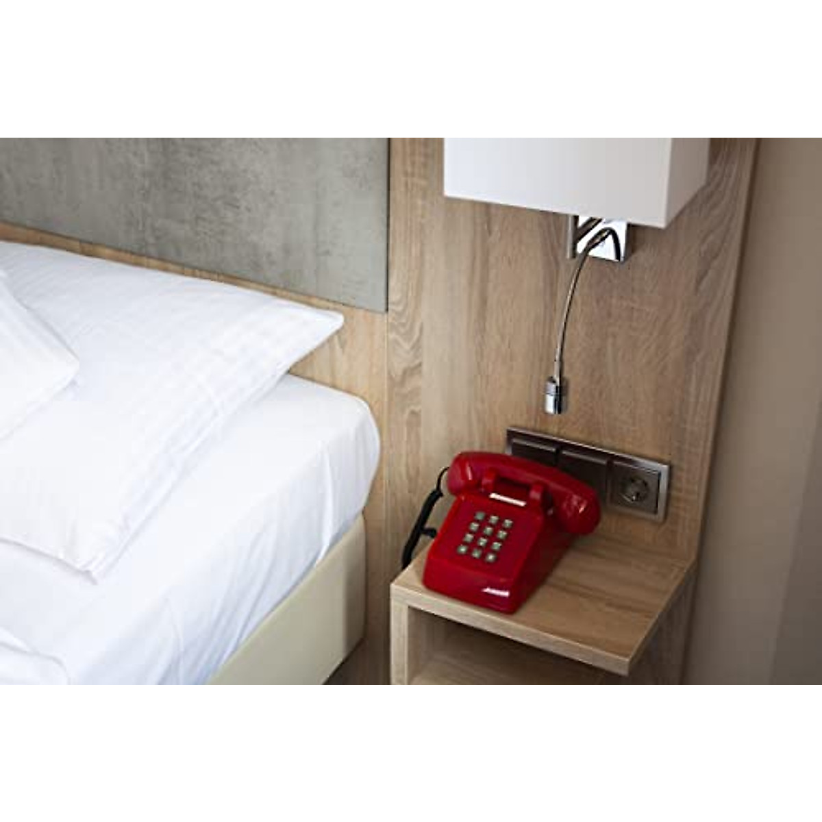 4G Desktop Cellphone/Retro Cell Phone/Push-Button Telephone for 2G, 3G and 4G Networks – The PushMeFon Mobile 4G by Opis Technology in Red