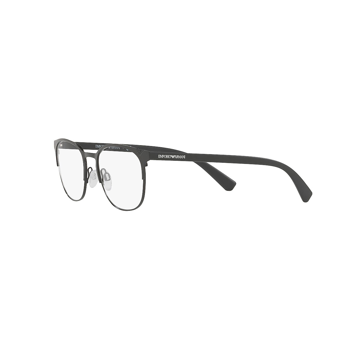 Emporio Armani Men's EA1059 Oval Sunglasses, Matte Black/Demo Lens, 53 mm