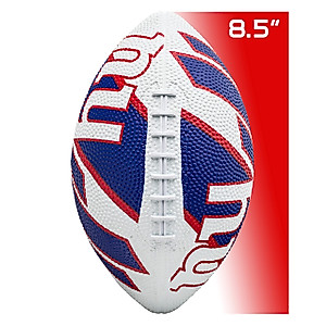 Franklin Sports NFL New York Giants Football - Youth Football - Mini 8.5" Rubber Ball - Perfect for Kids - Team Logos and Colors