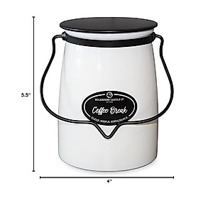 Milkhouse Candle Company, Creamery Scented Soy Candle: Butter Jar Candle, Coffee Break, 22-Ounce (MLK-Gratitude-Butter-22)