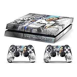 Skin Ps4 Old - Cristiano Ronaldo Real Madrid - Limited Edition Decal Cover ADESIVA Playstation 4 Slim Sony Bundle