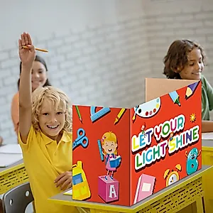 36 Pcs Privacy Boards Bulk, Large Privacy Folders with Bright Color Classroom Desk Shields Dividers, Desk Table Privacy Boards for School Teacher Student Test Study Office, 39 x 14 Inch (Sweet)