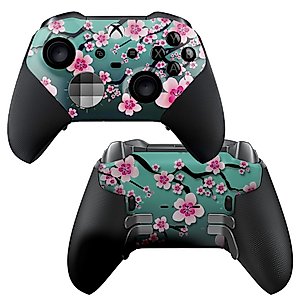 DreamController Cherry Blossom X-box Elite Controller Series 2 Limited Edition Custom Elite Series 2 Controller for X-box One/Series X/S. with Advanced Hydro-Dip Paint Technology (Not Just a Skin)