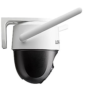 Lorex 2K Pan-Tilt Indoor/Outdoor WiFi Security Camera with 32GB MicroSD Card, Auto-Tracking, Color Night Vision, Person Detection, and Warning Light/Siren