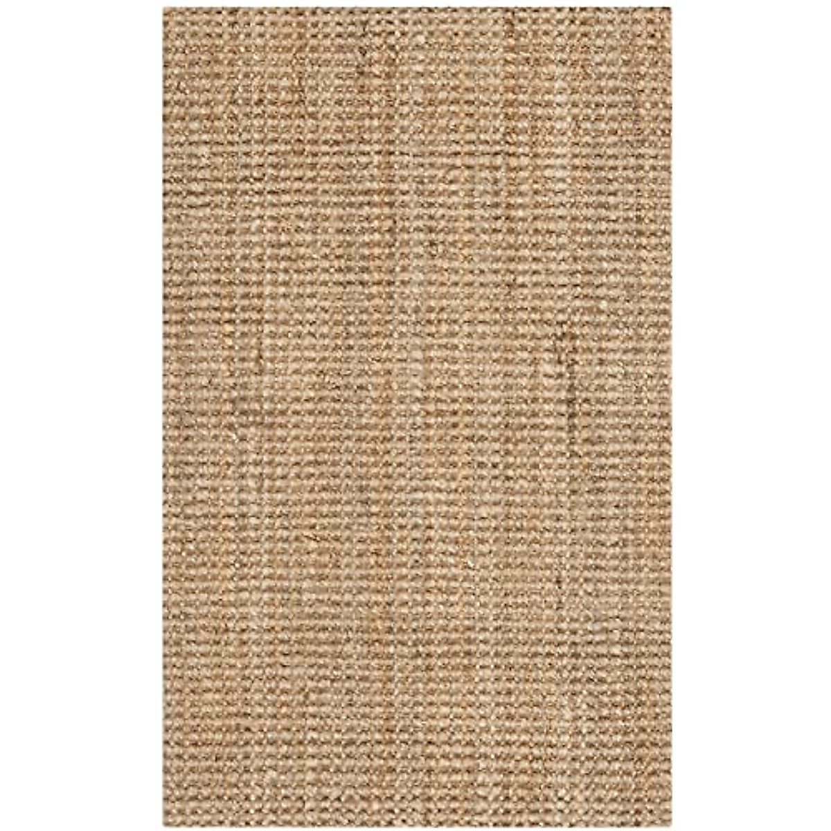 SAFAVIEH Natural Fiber Collection 2'3" x 4' Natural NF730C Handmade Farmhouse Premium Jute Accent Rug
