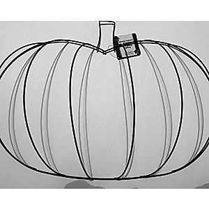 Floral Garden Pumpkin Wreath Form Metal Pack of 2 Halloween Craft Project Decorations