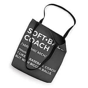 Softball Coach Definition Gift - Funny Softball Coach Gift Tote Bag