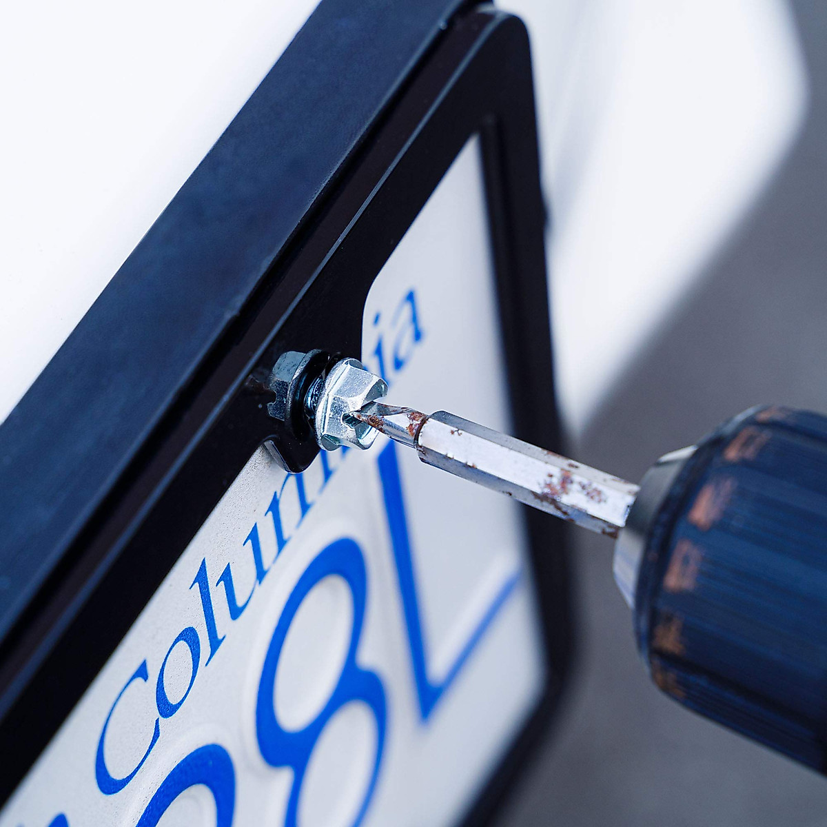 Au-ve-co 1000 Bulk Zinc Plated License Plate TAG Screws Hex Head Car Dealer Lot Self