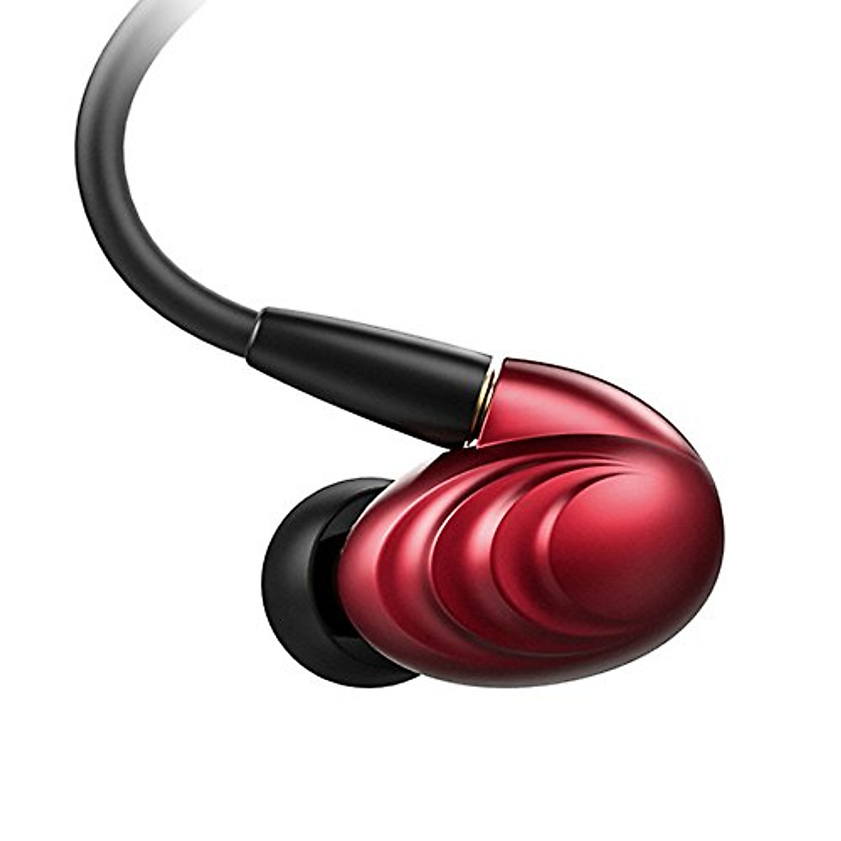 FiiO F9 Best Over The Ear Headphones/Earphones/Earbuds Detachable Cable Design Triple Driver Hybrid in-Ear Monitors with Android Compatible Mic and Remote (Red) ...