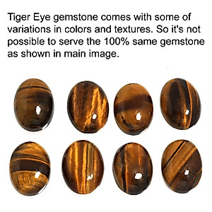 JEWELOPORIUM 925 Silver Ring for Women Brown Real Tiger Eye Gemstone Statement Silver Ring Size 6.5 Mothers' Day Gift Fashion Jewelry