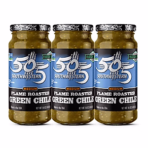 505 Southwestern Flame Roasted Green Chile, Medium (3-16oz Value Pack)