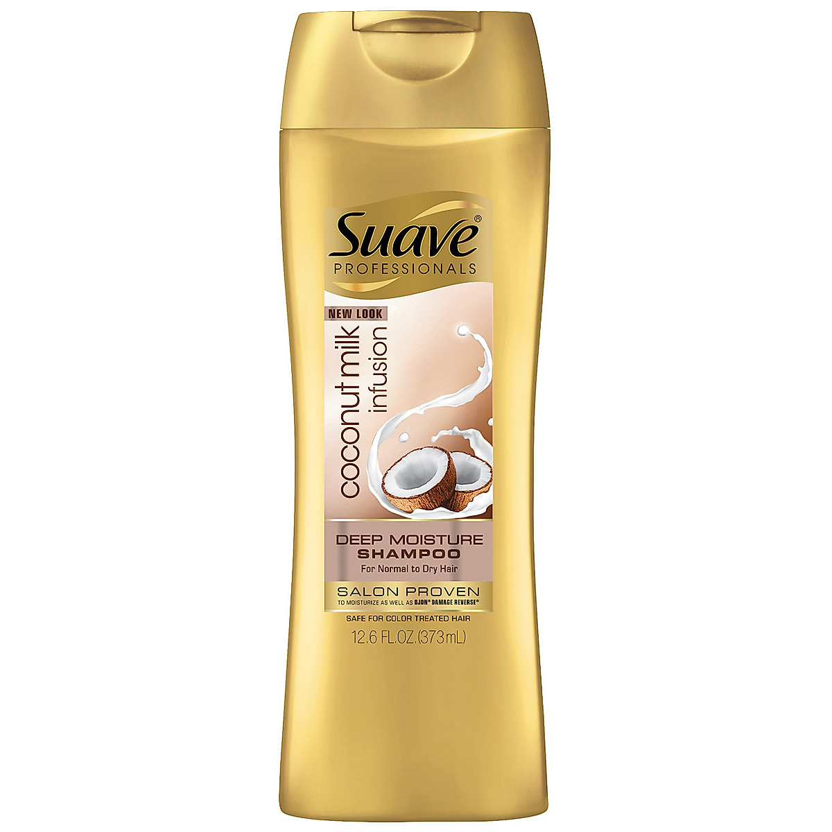 Suave Professionals Deep Moisture Shampoo, Coconut Milk Infusion 12.6 oz