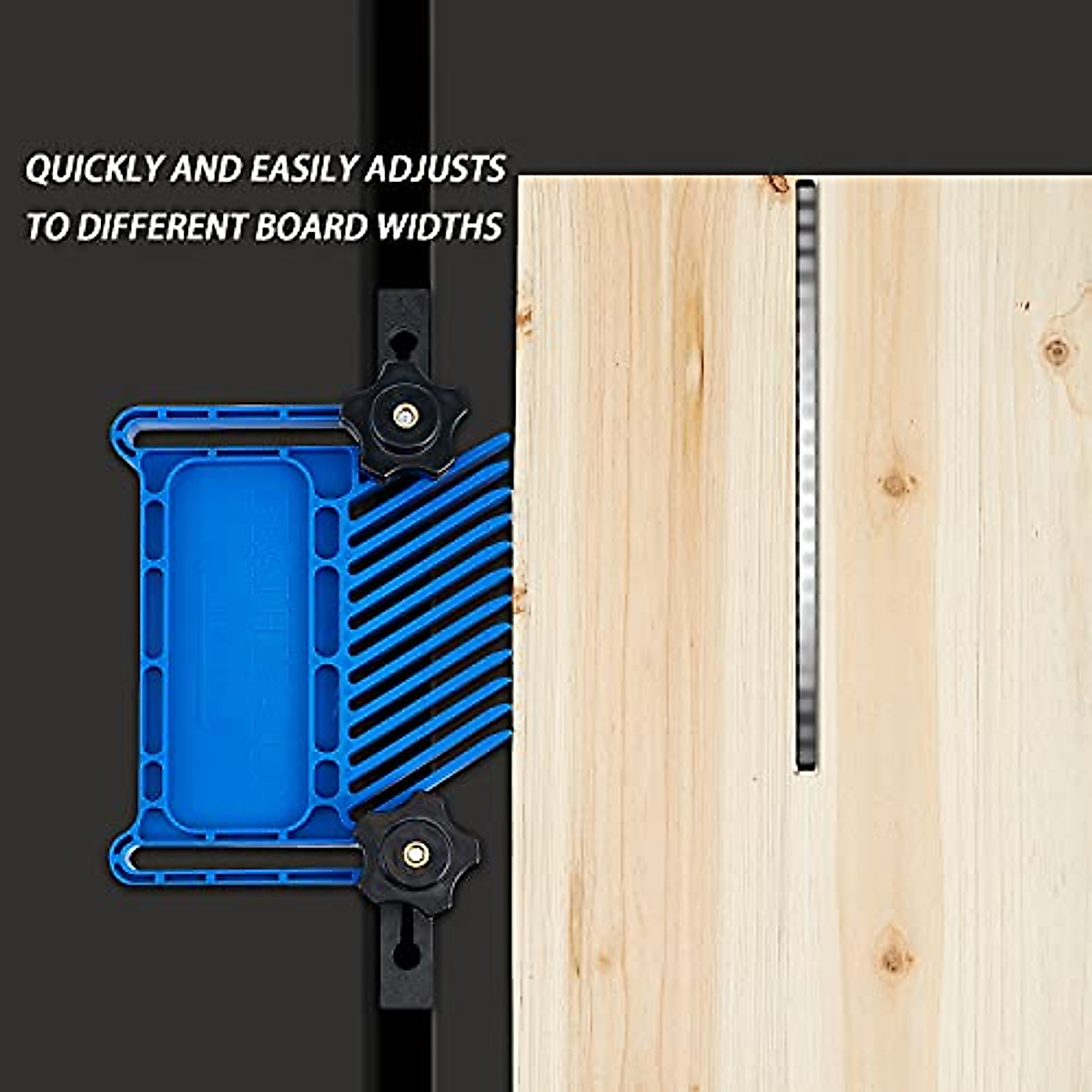 SUNLFPROD Featherboard Adjustable Woodworking Tools Safety Device Stackable Feather board for Table Saws, Router Tables & Band Saw with T-Slots, Miter Slots, T-Track Fences Push Block (Pack of 2)