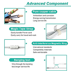 HKY 19V AC Power Adapter compatible with LG V220 V325 V720 V960 XPION 29V940 34UM95 34UC97C 34UM94 34UM94-P 34UM94-PD 34UM95-P 34UM95-PD 34UM95-PE LGUM95 34WN80C 34WN80C-B LCAP31 All-in-one PC Charger