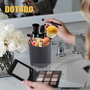 Dotodo Bamboo Toothbrush Holders for Bathrooms - 3 Slots Multifunctional Tooth Brushing Holder Detachable for Easy Clean | Toothbrush Organizer Stand with Anti-Slip Base for Shower, Family, Kids etc