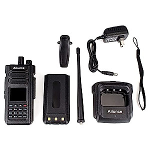 Ailunce HD1 Ham Radio, DMR Handheld Two Way Radio, Dual Band Portable Radio, Digital Radio with GPS, FM Radio 3200mAh Rechargeable SMS, Long Range Walkie Talkie for Hunting Hiking (Black 1 Pack)