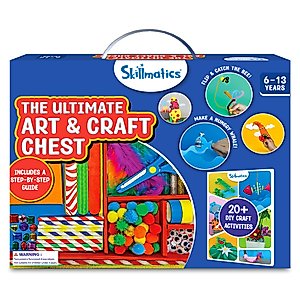Skillmatics Ultimate Art & Craft Activity Kit, 2000+ Pieces, Art & Craft Supplies, DIY Creative Activity, Step-by-Step Guide, Gifts for Girls & Boys Ages 6, 7, 8, 9, 10, 11, 12, 13