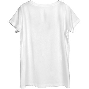 Fifth Sun Pixar Inside Out Sadness Rainbow Women's Short Sleeve Tee Shirt, White, X-Large