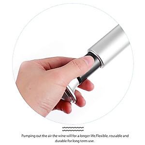 Hemoton Vaccum Sealer 1pc Wine Vacuum Pumping Stainless Steel Pump For Wine Vacuum Sealers