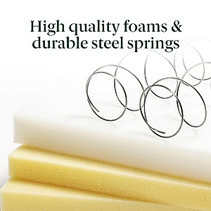 ZINUS 8 Inch Spring Sensation Hybrid Mattress [New Version], Queen, Fiberglass Free, Medium Firmness, Durable Support, Certified Safe Foams & Fabric, Mattress in A Box