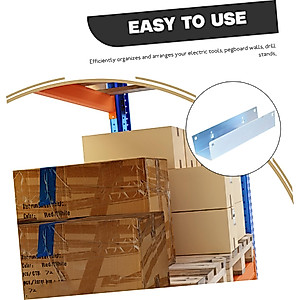 BUGUUYO Power Tool Organizer Drill Holder Electric Tools Drill Stands Storage Racks Peg Board Garage Hanger Tool Holders for Wall Drill Organizer Metal Storage Rack Stainless Steel Silver