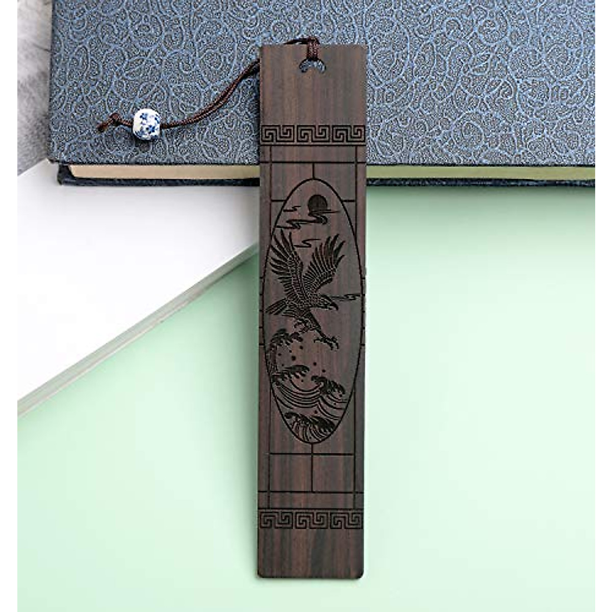 2 Pieces Wood Bookmark, Apply to Gifts for Men Women, Book Lovers,Teacher,Friends,Birthday and Mother's Day Gift (Scenery)