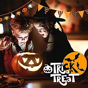 Halloween Pumpkin Carving Kit, 6 Pcs Pumpkin Carving Knife with 12 Stencils 1 Mark Pen 1 Storage Bag, Professional Pumpkin Carving Tools