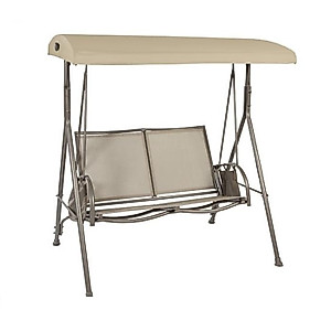 Garden Winds Custom Fit Replacement Canopy Top Cover Compatible with The Garden Treasures GT SS-909E-1 Sling Swing - Upgraded Performance RipLock 500 Fabric