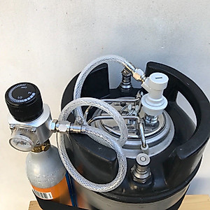 Semfeil Brew Corny Keg Carbonation Keg Lid New Replacement Corny Keg (Soda Keg) Lid Carbonation Stone Beer Force Carbonation Keg Lid Diffusion Stone Carbonating Keg Lid Carbonator