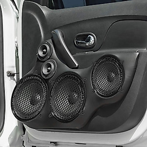 X AUTOHAUX 2pcs 10 Inch Black Car Audio Speaker Cover Metal Mesh Subwoofer Grill Horn Guard