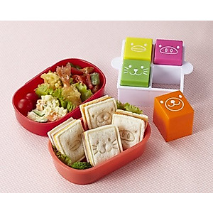 Torune Bento Sandwich Cutter Mold, Animal Face