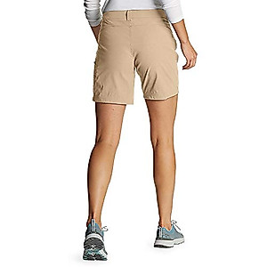Eddie Bauer Women's Rainier Shorts, Light Khaki, 14, Hiking Shorts