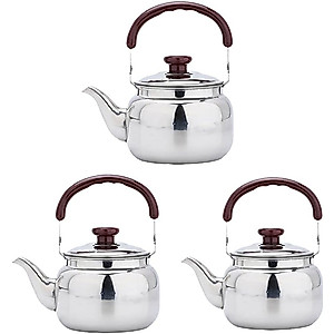 Tea Kettle For Stove Top Teapot For Stovetop Stainless Steel Whistle Kettle Teapot With Handle Teapot For All Stovetops Kitchen Tea Pot Stovetop (Size : 1L)