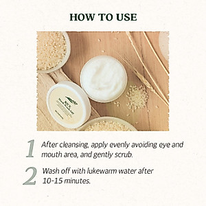 SKINFOOD Rice Mask Wash Off 3.5oz / Gently Exfoliates the Skin/Softening with Nutrient Rich Rice
