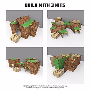 Minecraft Explorer Kit - Build Minecraft in The Real World - Endless Play for Ages 8 and Up - Build Forts, Mazes, Tunnels, and More - Durable, Reusable, and Made in USA (1 Pack)