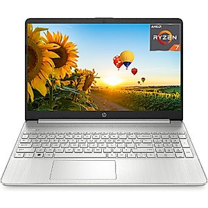 HP 2023 Newest 15.6" Laptop, Business and Office, AMD Ryzen 7 5700U Processor, 16GB RAM, 512GB SSD, Micro-Edge, 10H Battery Life, Full-Size KB, Wi-Fi 6, Bluetooth, Thin & Portable, Windows 11 Home