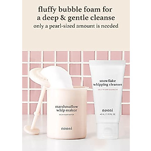 Nooni 2-in-1 Much Needed Facial Cleansing Kit - Whip Maker & Face Cleanser | Gift, Gift set, Foam Maker, Remove Impurities, Daily Routine, for All Skin Types