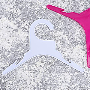 ULTECHNOVO 12pcs Dog Clothing Size Mini Rosy Cat Plastic Rosy, Skid Clothes, Hangers, Pet Supplies Anti-Skid Babies Apparel Puppy Kitten Rack Hanger Practical Hangers Accessories Small Kids