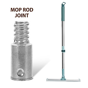minkissy Mop Head Threaded Broom Handle Kit Threaded Tip Adapter Threaded Tip Replacement Telescoping Pole Adapter Extension Pole Adapter Aluminum Broom Pole Tip Aluminum Alloy Silver
