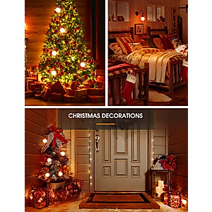 L LOHAS LED Halloween Orange LED Light Bulbs Outdoor, A19 9W(60W Equivalent) Orange Colored Light Bulb, E26 Base, Non-Dim, 4-Pack