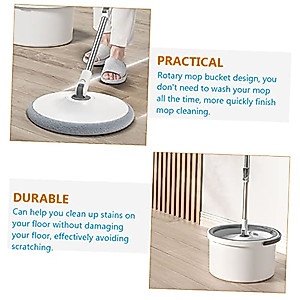Hemoton Disc Mop Microfiber Cleaner Window Glass Cleaner Household Cleaner Floor Wet Mop Bucket Floor Mop Cleaning Mop Replacement Heads Dust Mop for Floor Cleaning Mop for Hardwood Glass