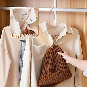 Stainless Steel Metal Long Tail Clip with Hooks, 2024 New Stainless Steel Clothespins with Hooks, Hanging Clips for Offices, Upgrade Extra Large Clothes Pins Metal Clips for Bathrooms (20)