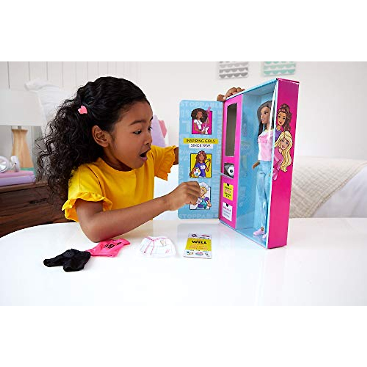 ​Barbie Doll with 2 Career Looks that Feature 8 Clothing and Accessory Surprises to Discover with Unboxing, Gift for 3 to 7 Year Olds