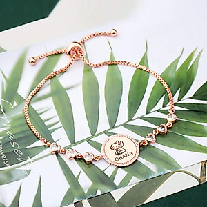 FAADBUK Funny Oh❀na Fans Bracelet Movie Inspired Gifts Oh❀na Jewelry Hawaiian Trip Adjustable Bracelet (C-RG)
