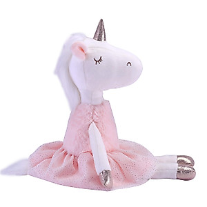 Laila and Lainey Plush Ballerina Unicorn - Soft Stuffed Animal for Girls