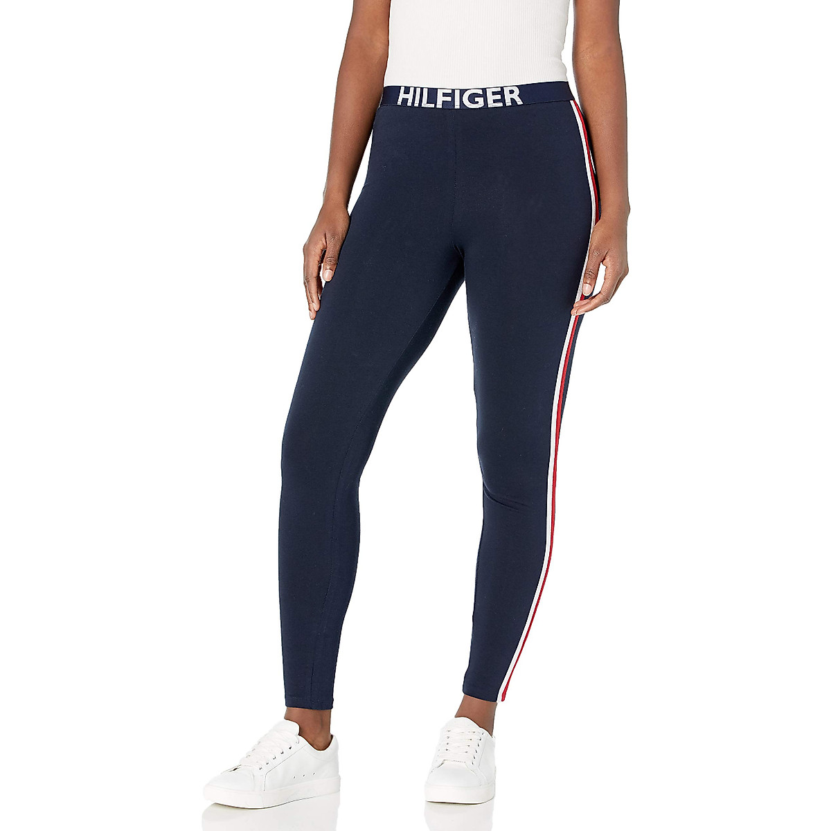 Tommy Hilfiger Women's Leggings Retro Style Loungewear Pants for Women