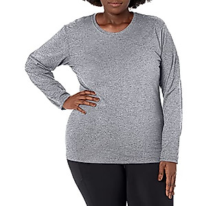 Russell Athletic Women's Essential Long Sleeve Tee Shirt, Oxford, XL