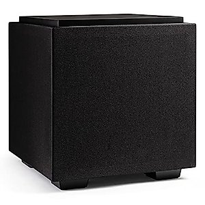 Definitive Technology Descend DN8 8" Subwoofer (2021 Model) - Digitally Optimized for Movies & Music, New 3XR Architecture, 500W Peak Class D Amplifier & (2) Pressure-Coupled 8" Bass Radiators, Black