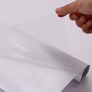 COSNIGHT Clear Contact Paper Kitchen Oil Proof Waterproof Wallpaper Self Adhesive Vinyl Film High Temperature Resistant Transparent Paper Removable Paper for Cupboard Doors Walls Kitchen 11.8In*118In