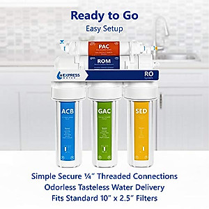 Express Water White Double O Ring Standard 10" Filter Housing for Water Filters + Reverse Osmosis RO Systems